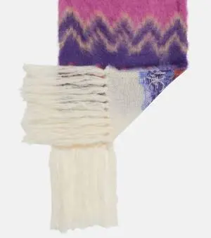 Isabel Marant Amanie Fringed Scarf - Pink
