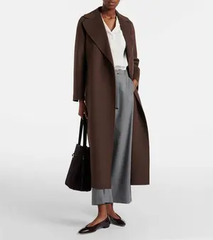 Max Mara Baia Wool-blend Wide-leg Pants