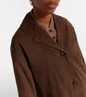 Max Mara Ortensia Suede Coat