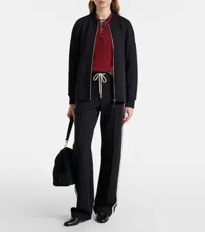 Max Mara Vento Cotton-blend Jersey Sweatpants