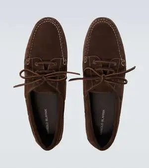 Manolo Blahnik Marino Suede Loafers