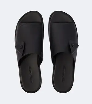Manolo Blahnik Lino Leather Sandals