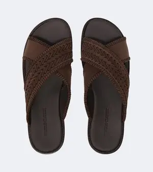 Manolo Blahnik Tex Leather Sandals