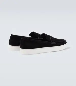 Manolo Blahnik Ellis Suede Loafers - Black