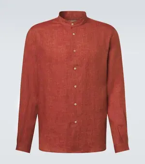Brunello Cucinelli Linen Shirt - Red