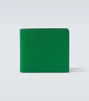 Thom Browne Rwb Stripe Leather Bifold Wallet - Green