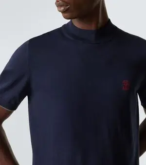 Brunello Cucinelli Cotton Sweater - Blue