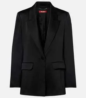 MAX MARA Satin Crêpe Blazer