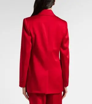 Max Mara Satin Crêpe Blazer - Red