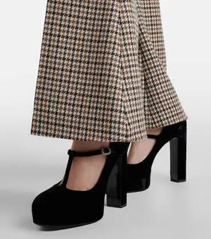 JIMMY CHOO Marene 120 Velvet Mary Jane Pumps