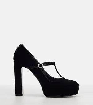 JIMMY CHOO Marene 120 Velvet Mary Jane Pumps