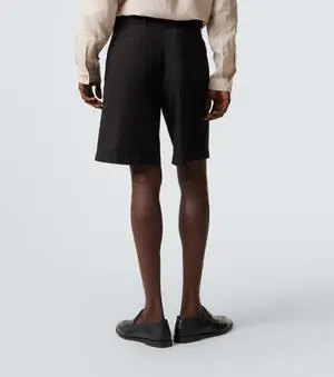 Brunello Cucinelli Cotton Blend Bermuda Shorts - Black