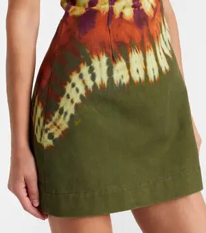 ALEMAIS Alémais Marilyn Dyed Denim Mini Dress