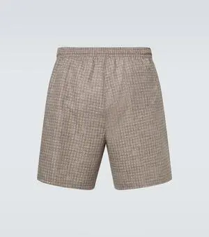 Brunello Cucinelli Printed Swim Trunks - Brown