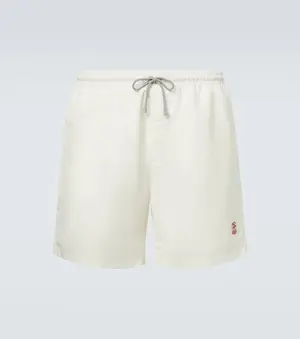 Brunello Cucinelli Logo Swim Trunks