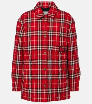BURBERRY Checked Padded Wool Jacket