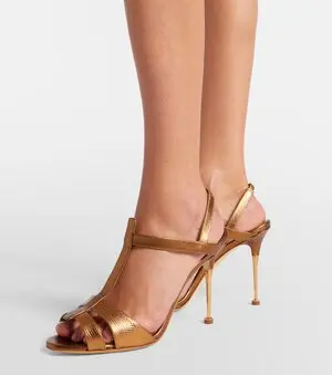 Manolo Blahnik Retaux 105 Leather Slingback Sandals