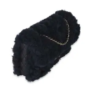 Chanel Shearling Quilted Lambskin Flap Bag