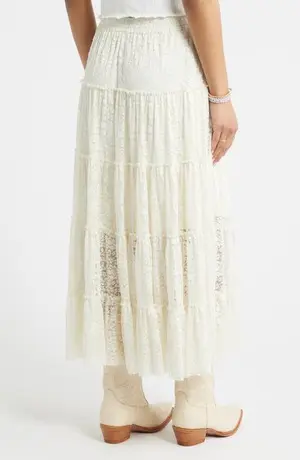 Bp. Lace Maxi Skirt - Ivory
