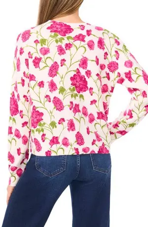CECE DUPRAZ Floral Crewneck Sweater