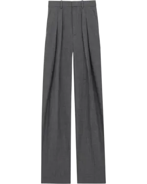Saint Laurent Wide-leg Wool Pants