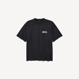 Balenciaga Masking Tape Medium Fit T-shirt - Black