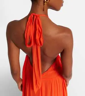 Blumarine Georgette Gown - Orange