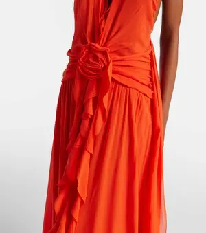 Blumarine Georgette Gown - Orange