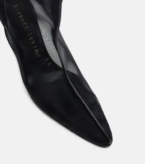 HERBERT LEVINE Mesh Knee-high Boots
