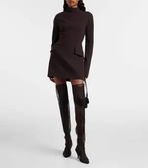 HERBERT LEVINE Mesh Knee-high Boots