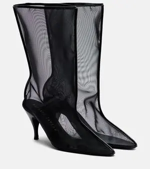 HERBERT LEVINE Mesh Mid-calf Boots