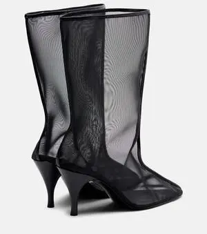 HERBERT LEVINE Mesh Mid-calf Boots