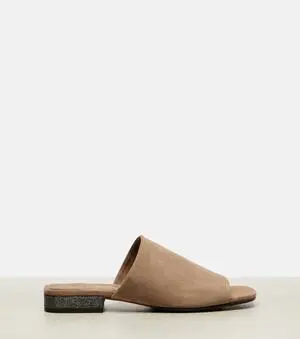 Brunello Cucinelli Suede Sandals