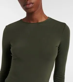 Coperni Suspended Draped Jersey Gown - Green