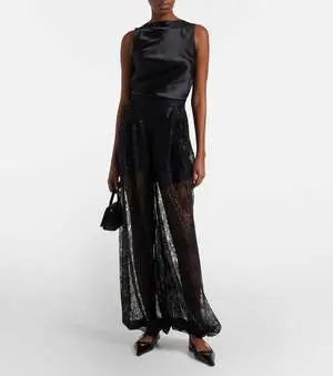 Nina Ricci Sequined Lace Balloon Trousers