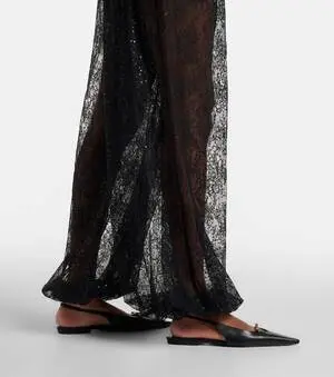 Nina Ricci Sequined Lace Balloon Trousers
