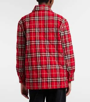 Burberry Checked Padded Wool Jacket