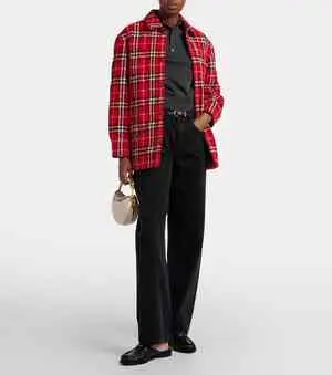 Burberry Checked Padded Wool Jacket