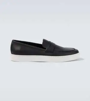 Manolo Blahnik Ellis Leather Loafers