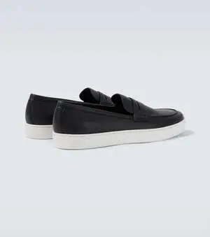 Manolo Blahnik Ellis Leather Loafers
