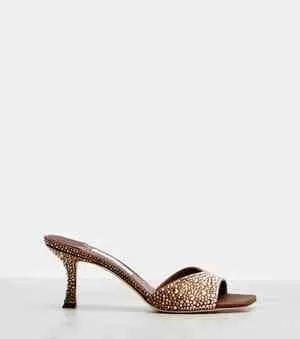 JIMMY CHOO Skye 70 Embellished Mules