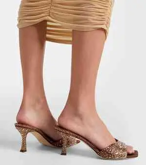JIMMY CHOO Skye 70 Embellished Mules