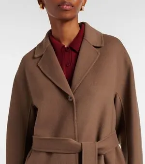 Max Mara Dama Virgin Wool Wrap Coat