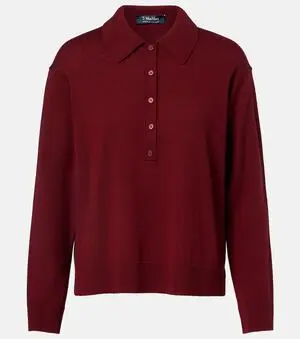 Max Mara Frisia Wool Polo Sweater - Red