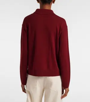 Max Mara Frisia Wool Polo Sweater - Red