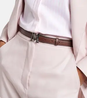 Max Mara Leather Belt - Brown