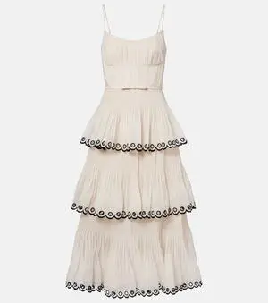 Zimmermann Embroidered Bustier Dress