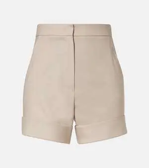 Max Mara Wool, Mohair, And Silk Shorts - Beige