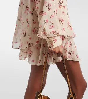 MARANT ETOILE Floral Print Self-tie Neck Blouse