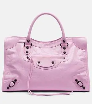 Balenciaga Le City Medium Leather Tote Bag
